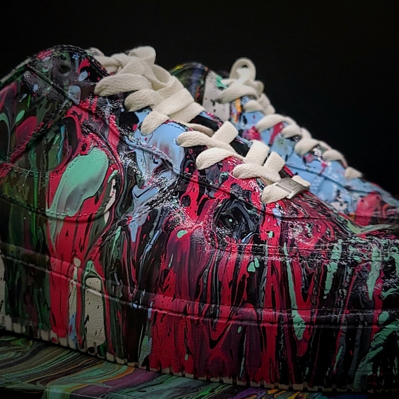 Nike | Shoes | Custom Drip Painted Supreme Afs | Poshmark